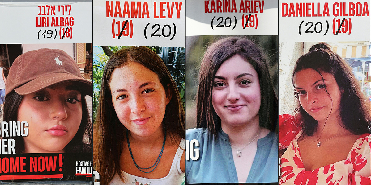 Hamás libera a las jóvenes israelíes Karina Ariev, Danielle Gilboa ...